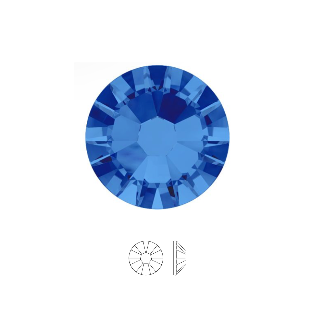 SAPPHIRE - Crystal 2058 - Strass dentaires à coller – Cristaux à dos p ...